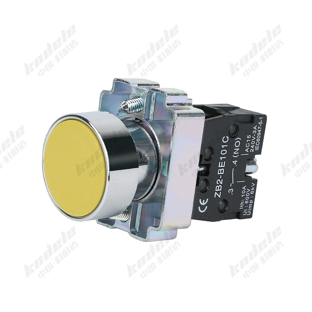 22MM Flush Head Metal Push Button Switch - Kenaida Electric